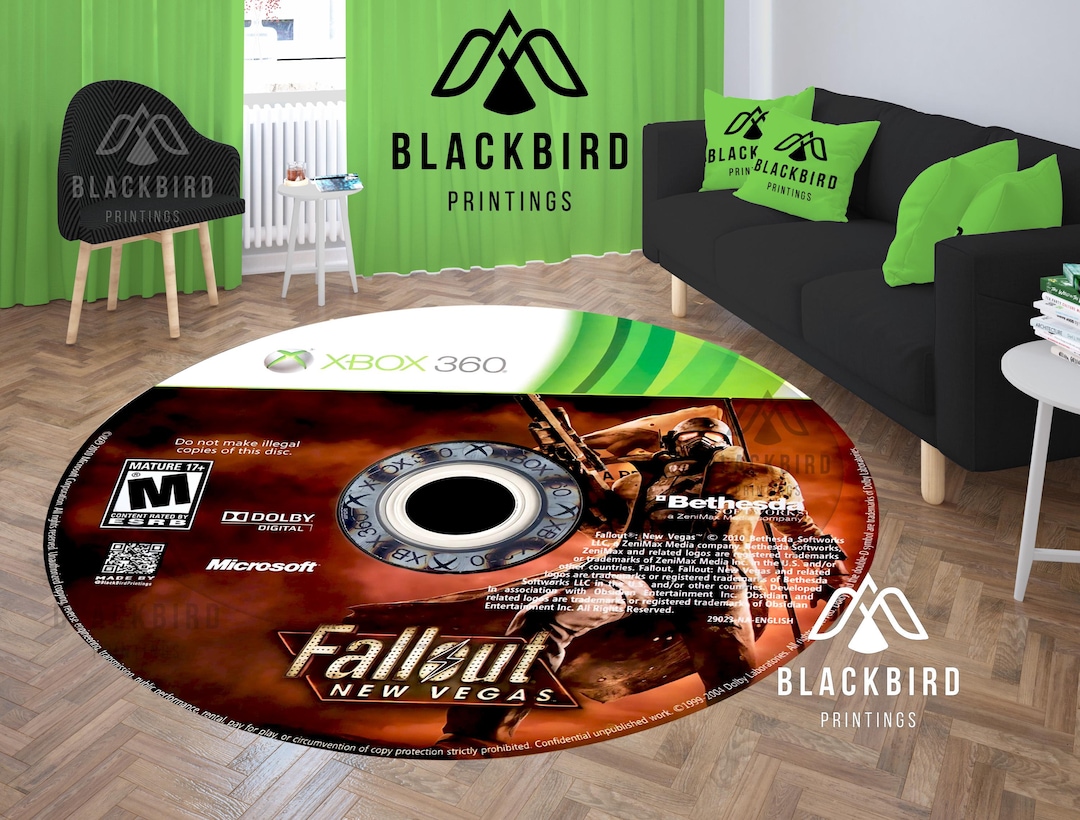 Fallout New Vegas CD Rug: Gamer Room Decor - Etsy