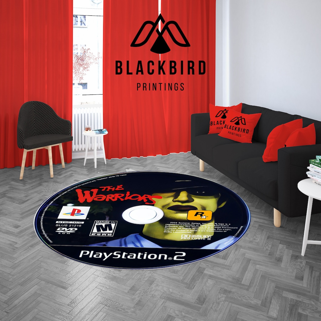 The Warriors PS2 CD Rug, Recycled Polyester Gamer Decor - Etsy