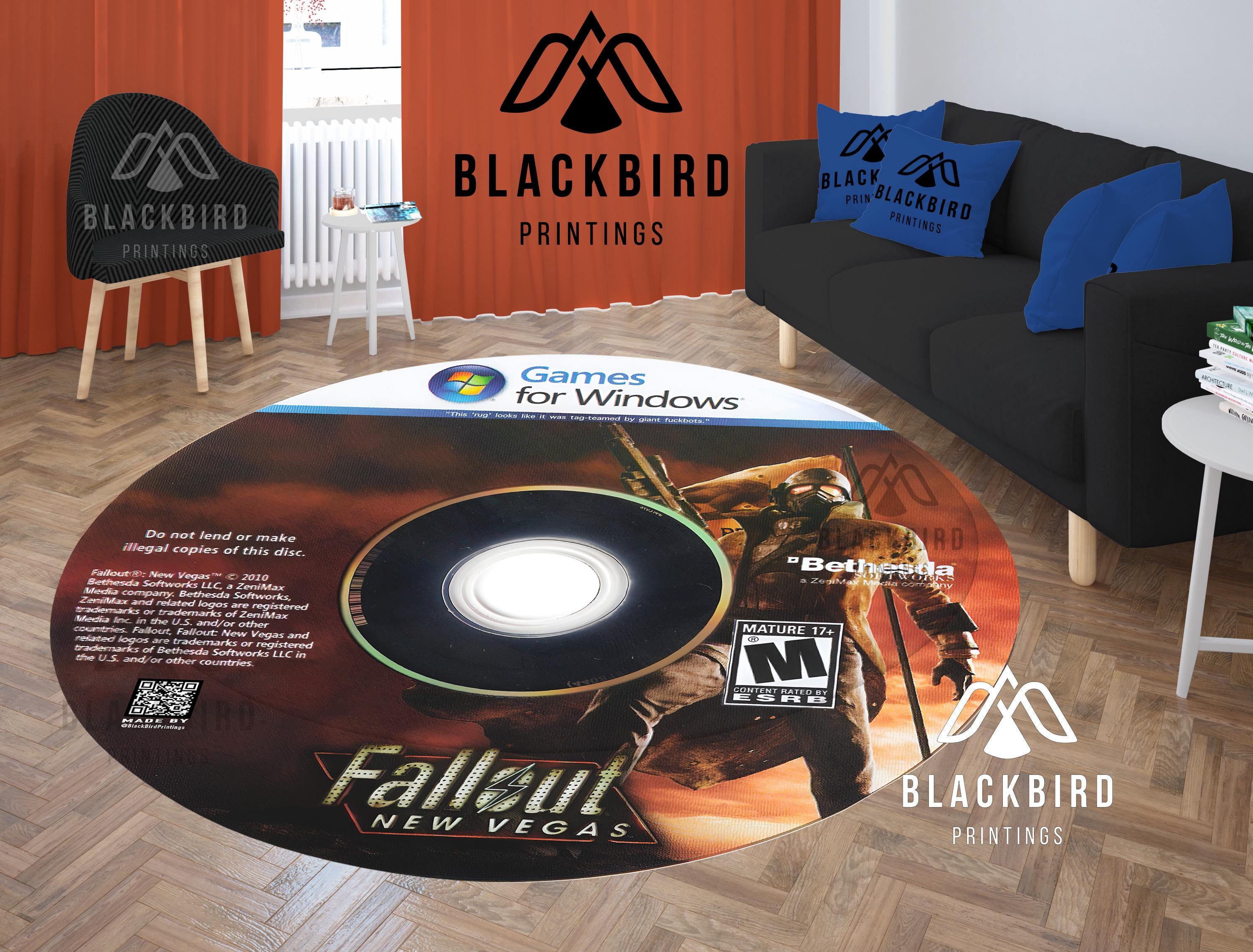 Fallout New Vegas CD Rug: Gamer Room Decor - Etsy