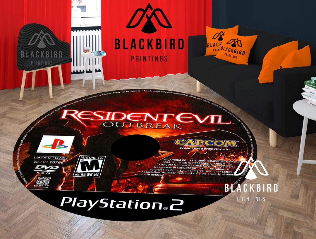 Resident Evil Outbreak CD Rug: Recycled Polyester Gamer Decor - Etsy