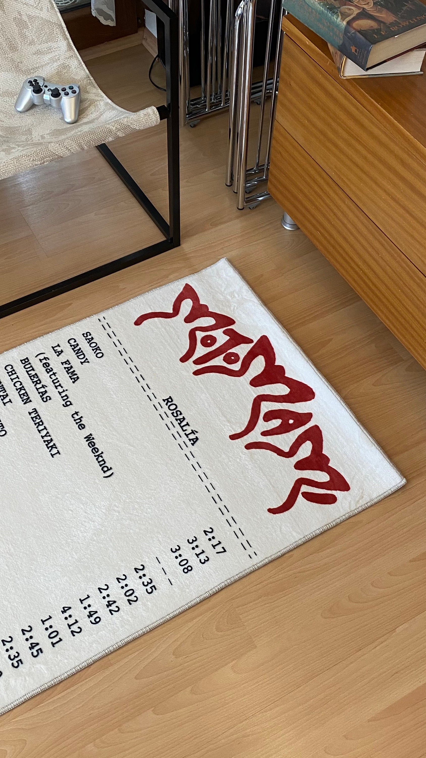 Rosalia Motomami Album Receipt Rug Rosolia Album Receipt - Etsy
