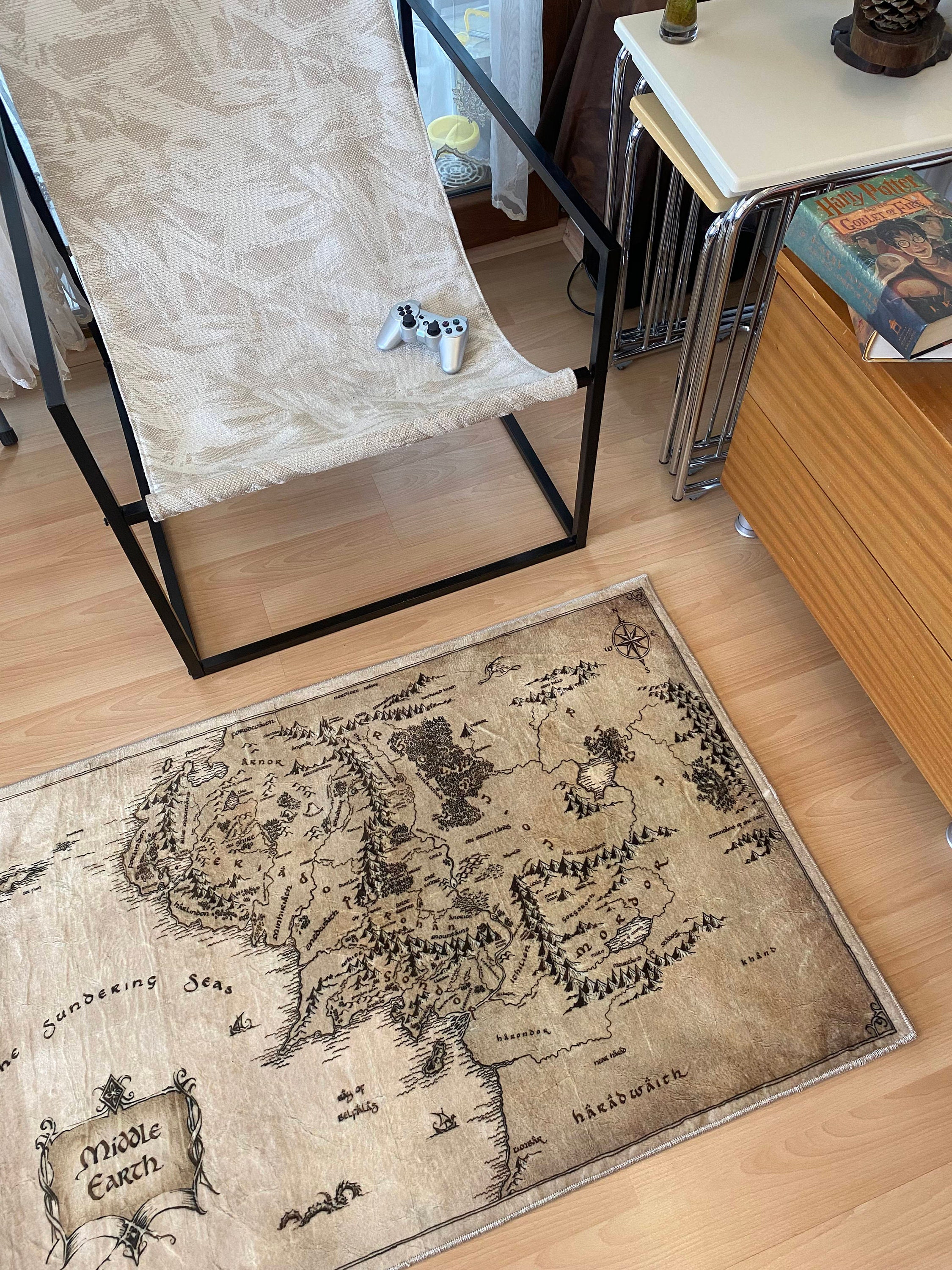 Middle Earth Rug Lord of the Rings Rug Anti-slip Carpet Rug - Etsy