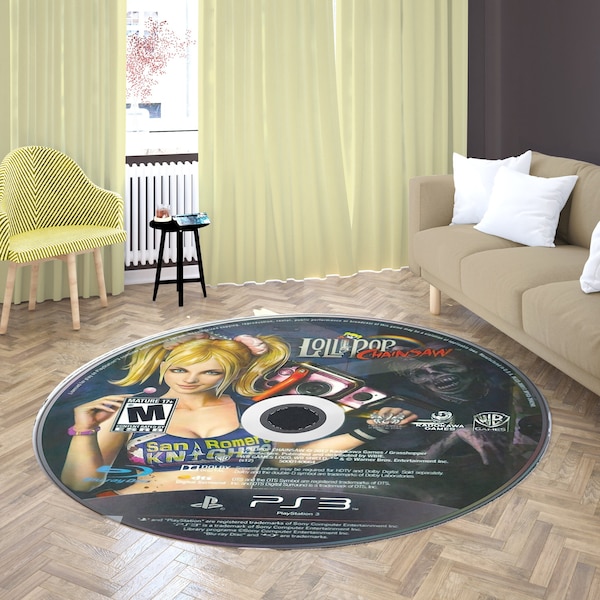 Game Disc Rug - Etsy