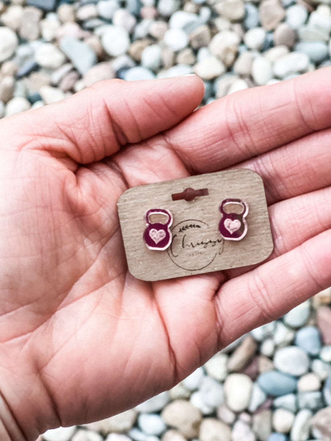 Fitness Earrings, Crossfit Gift, Fitness Lover Gift, Earrings With ...