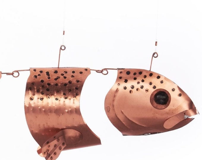 Trout Copper Fish Mobile - Etsy