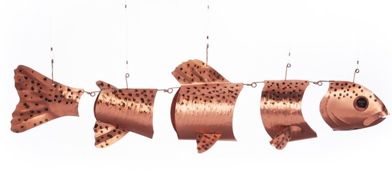 Trout Copper Fish Mobile - Etsy