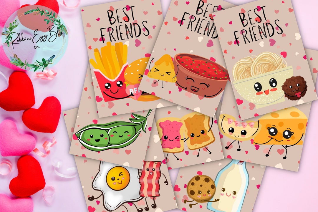 Best Friends Valentines Day Cards Kids Valentines Cards School ...