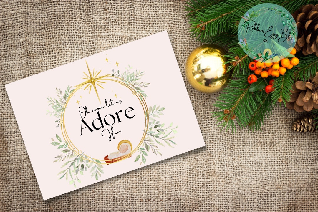 Christmas Nativity Cards Christmas Quotes Christmas Songs Gold Wreath ...