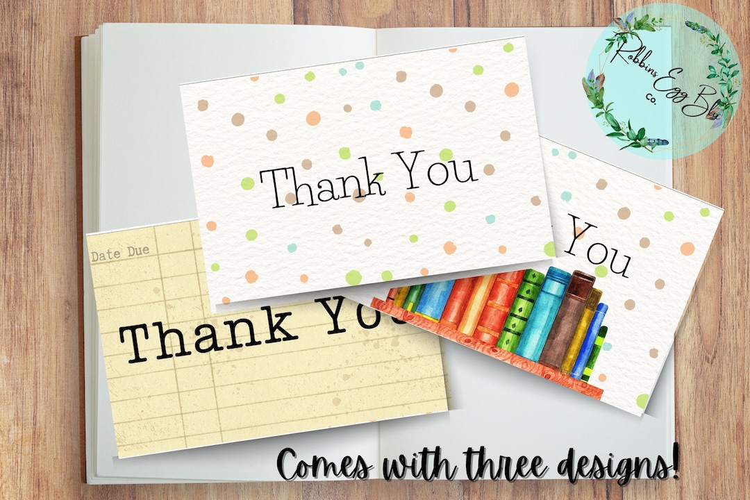 Polka Dot Book Birthday Thank You Cards| Thank You Cards| Fun ...