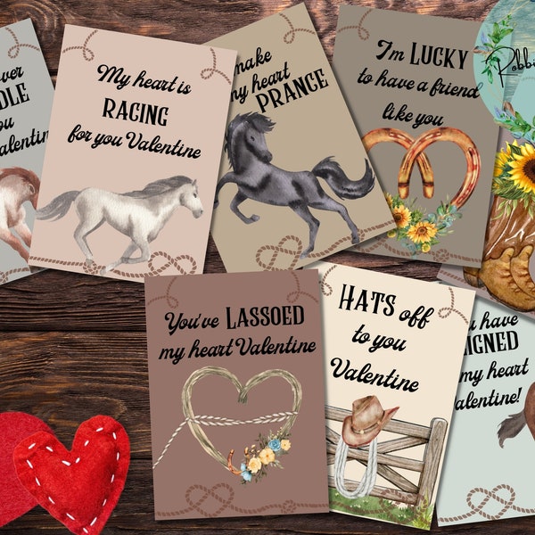 Horse Valentines - Etsy