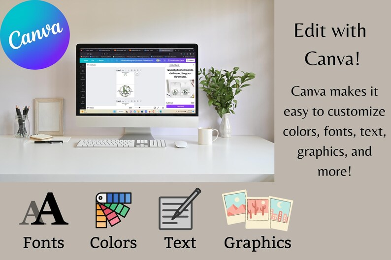 Jewel Tone Photo Collage Template Colorful Christmas Cards - Etsy