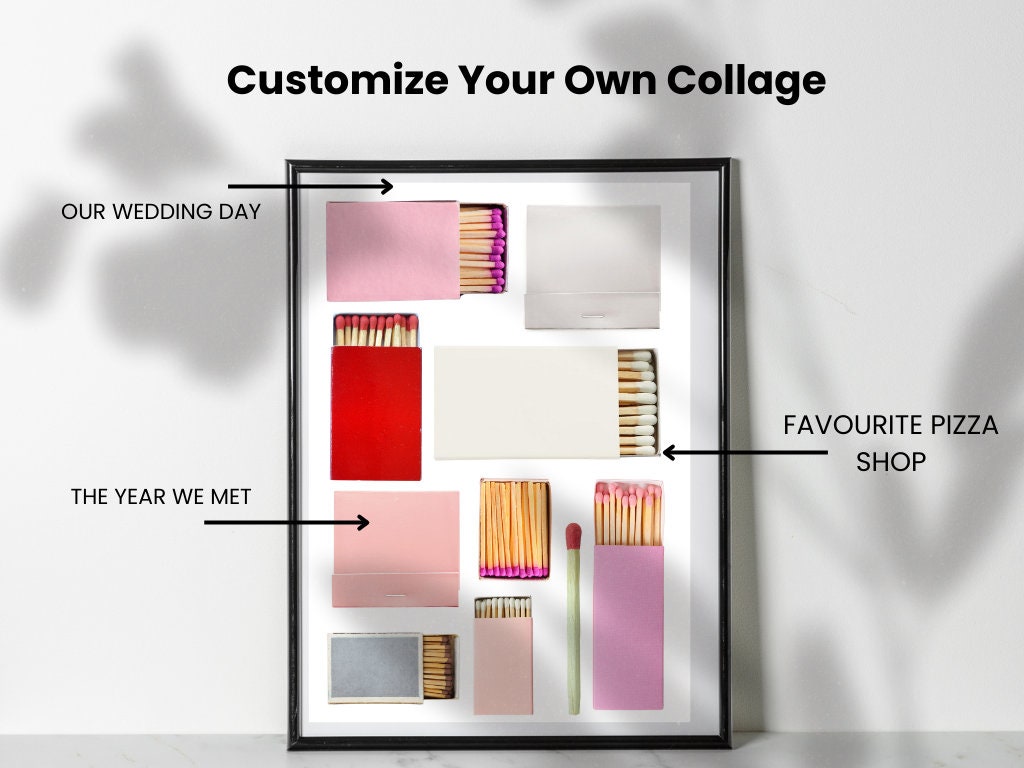 Blank Matchbook Digital Download Custom Matchbook Art Print-digital ...