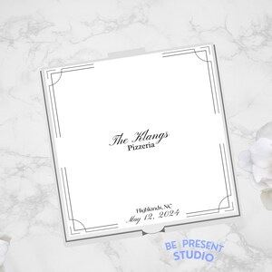 Wedding Pizza Box Template, Custom Pizza Box, Wedding Pizza Party ...
