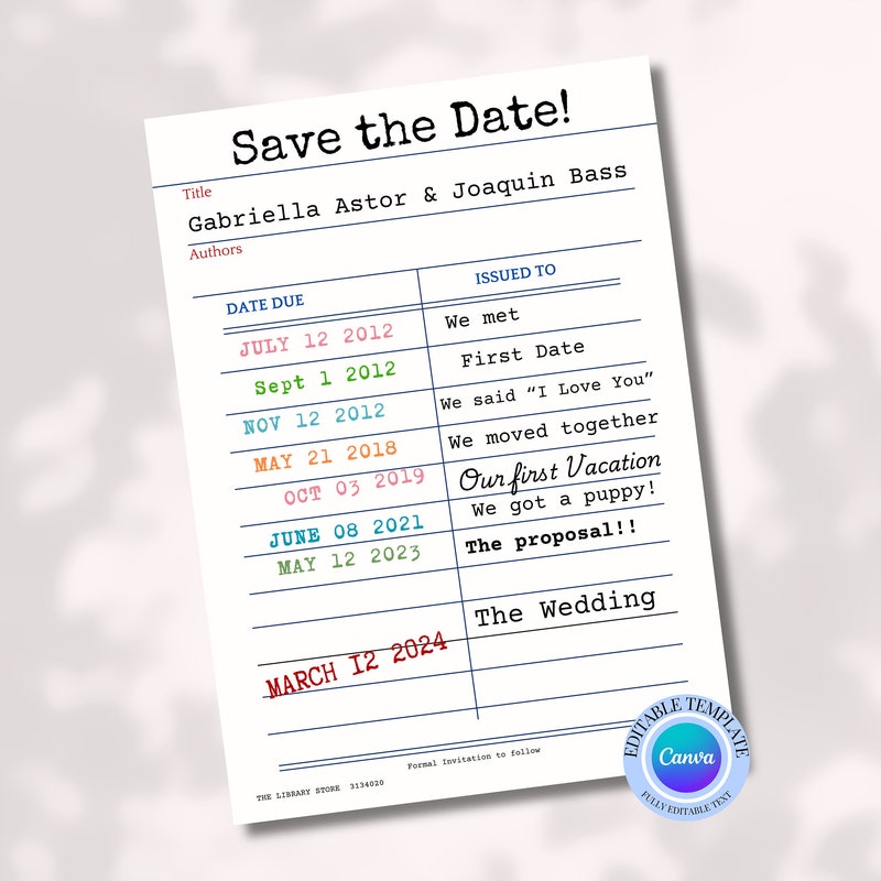 Library Card Place Cards - Etsy