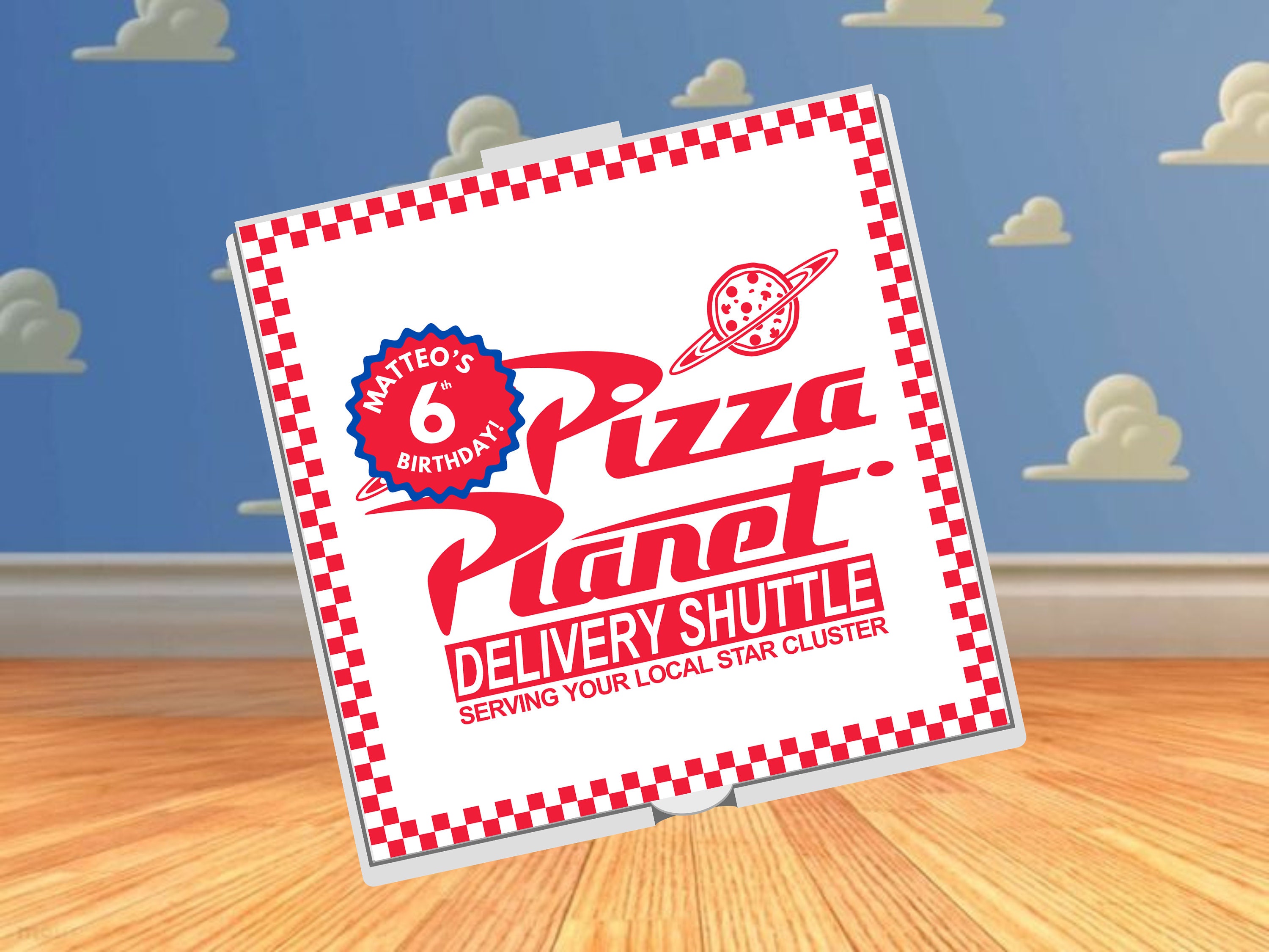 Pizza Box Toy Story Pizza Box Custom Pizza Box Birthday Pizza Box Pizza ...