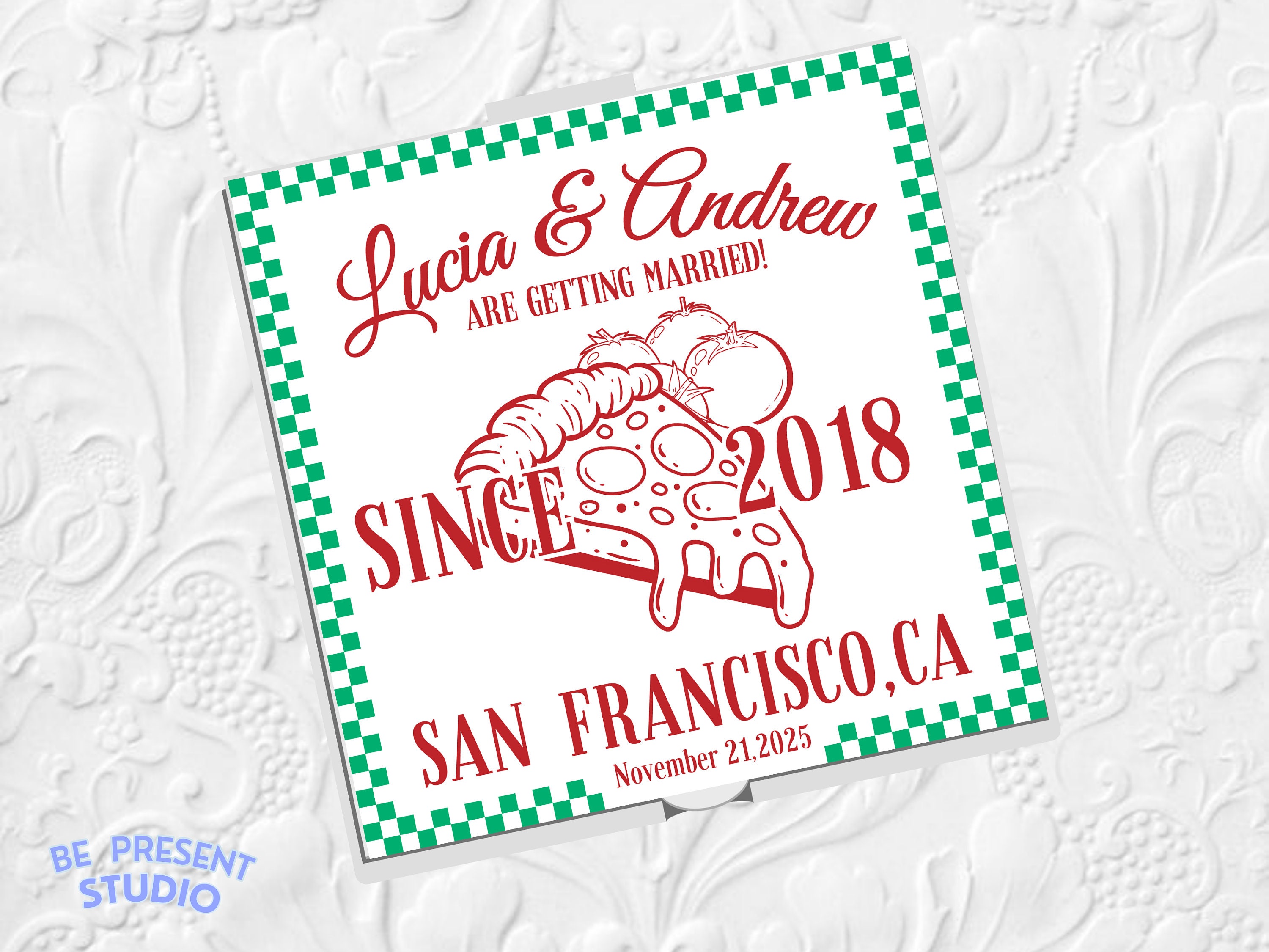 Bridesmaid Pizza Box Proposal Template, Custom Pizza Boxes, Wedding ...