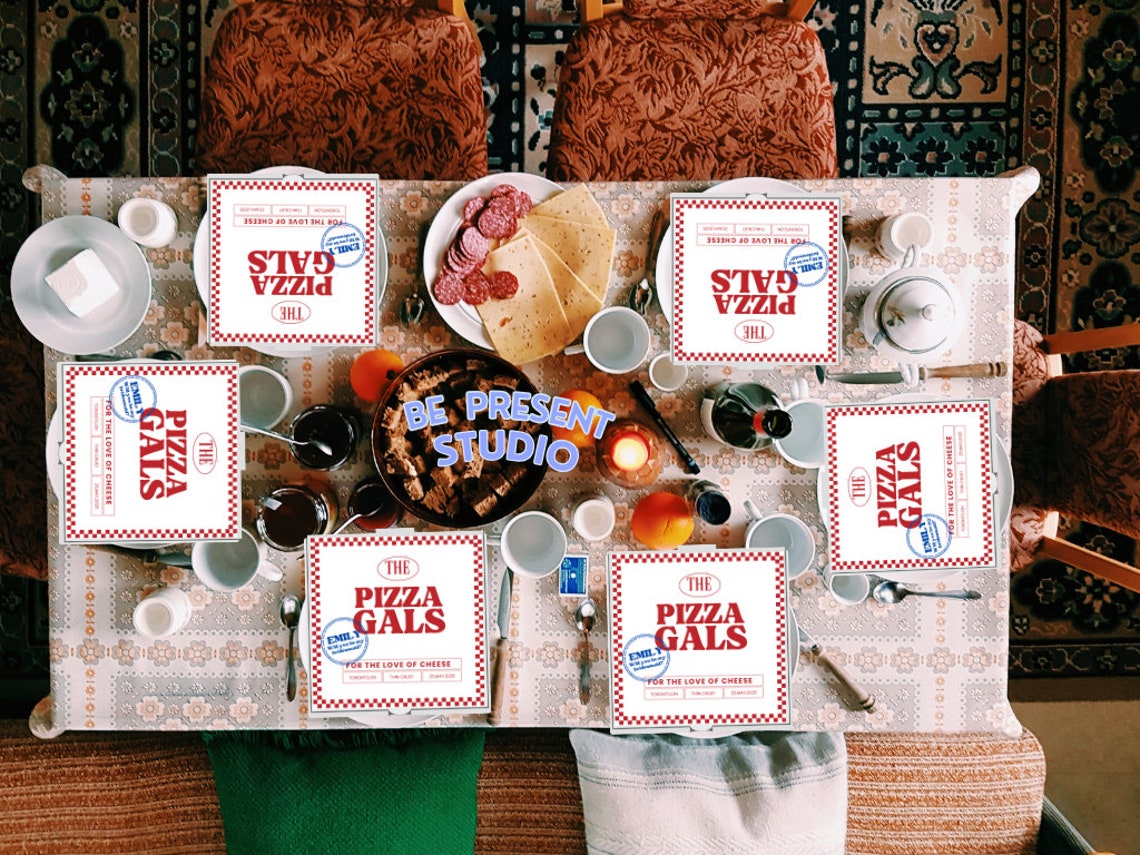 Bridesmaid Pizza Box Proposal Template, Custom Pizza Boxes, Wedding ...