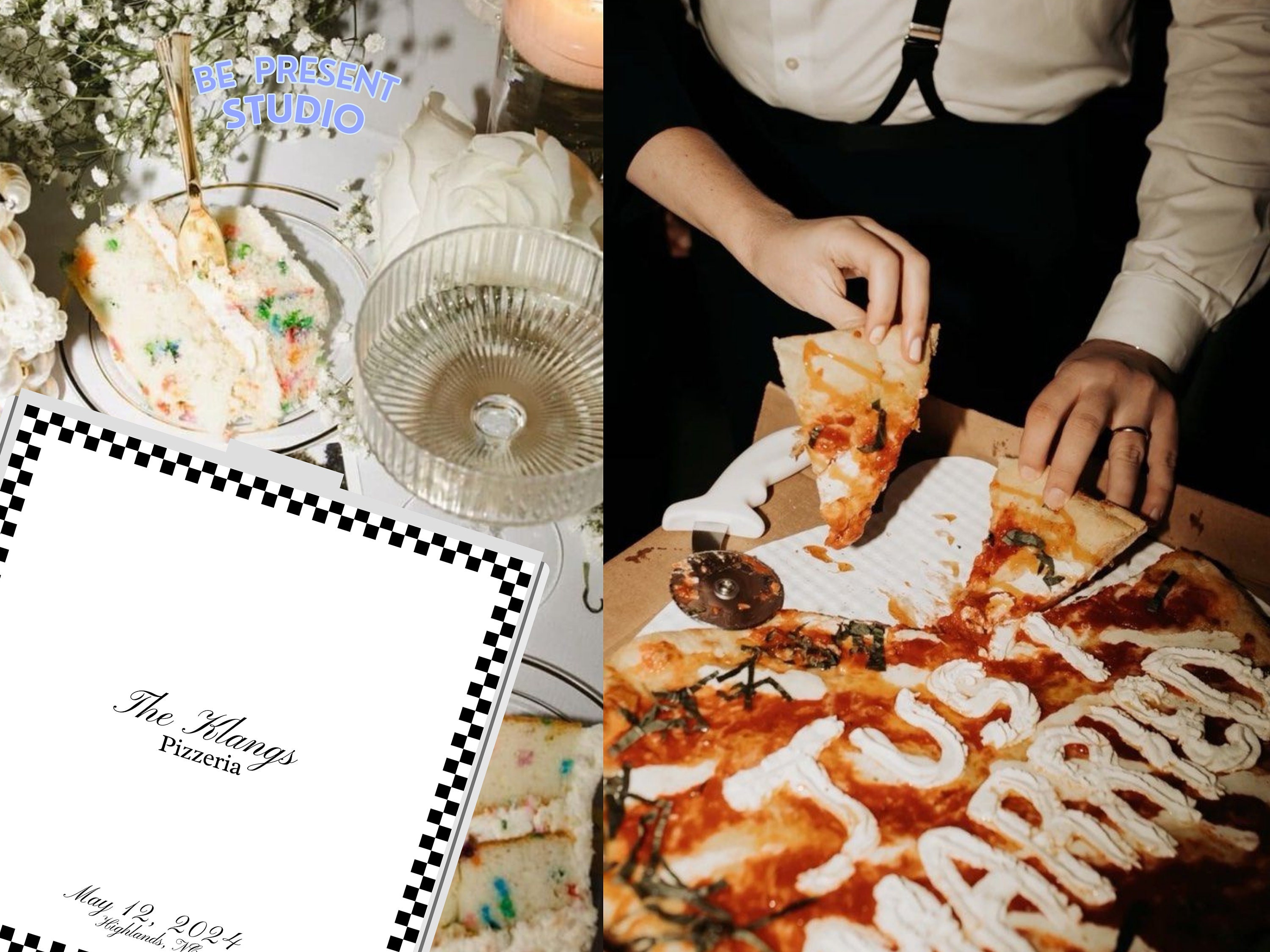 Wedding Pizza Box Template, Custom Pizza Box, Wedding Pizza Party ...