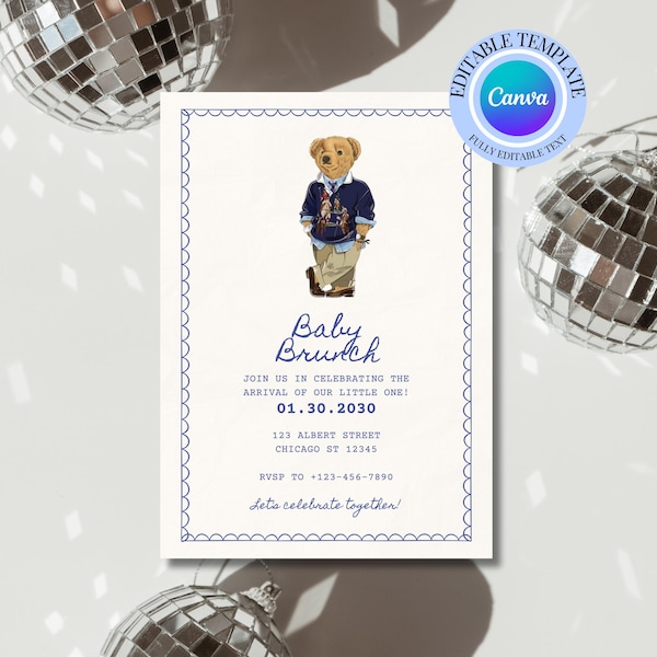 Ralph Lauren Theme Baby Shower - Etsy