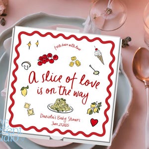 Baby SLICE, SLICE, BABY Pizza Box Announcement Digital, Baby ...