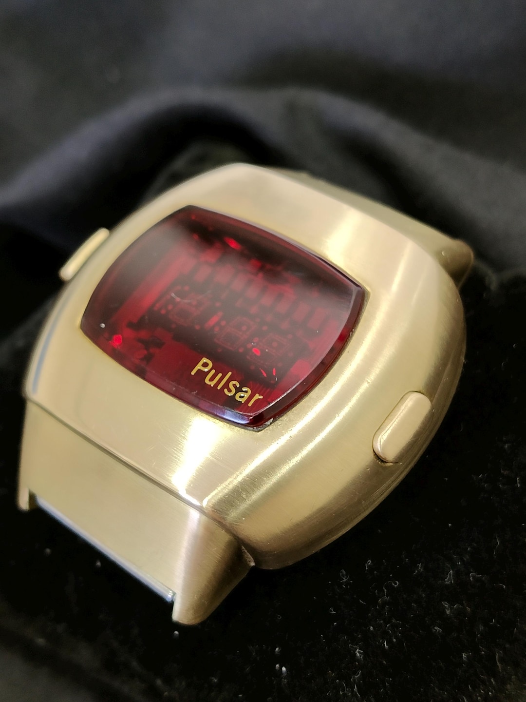 Pulsar LED P3 Watch From 1973 14 Carat Gold Plated - Etsy