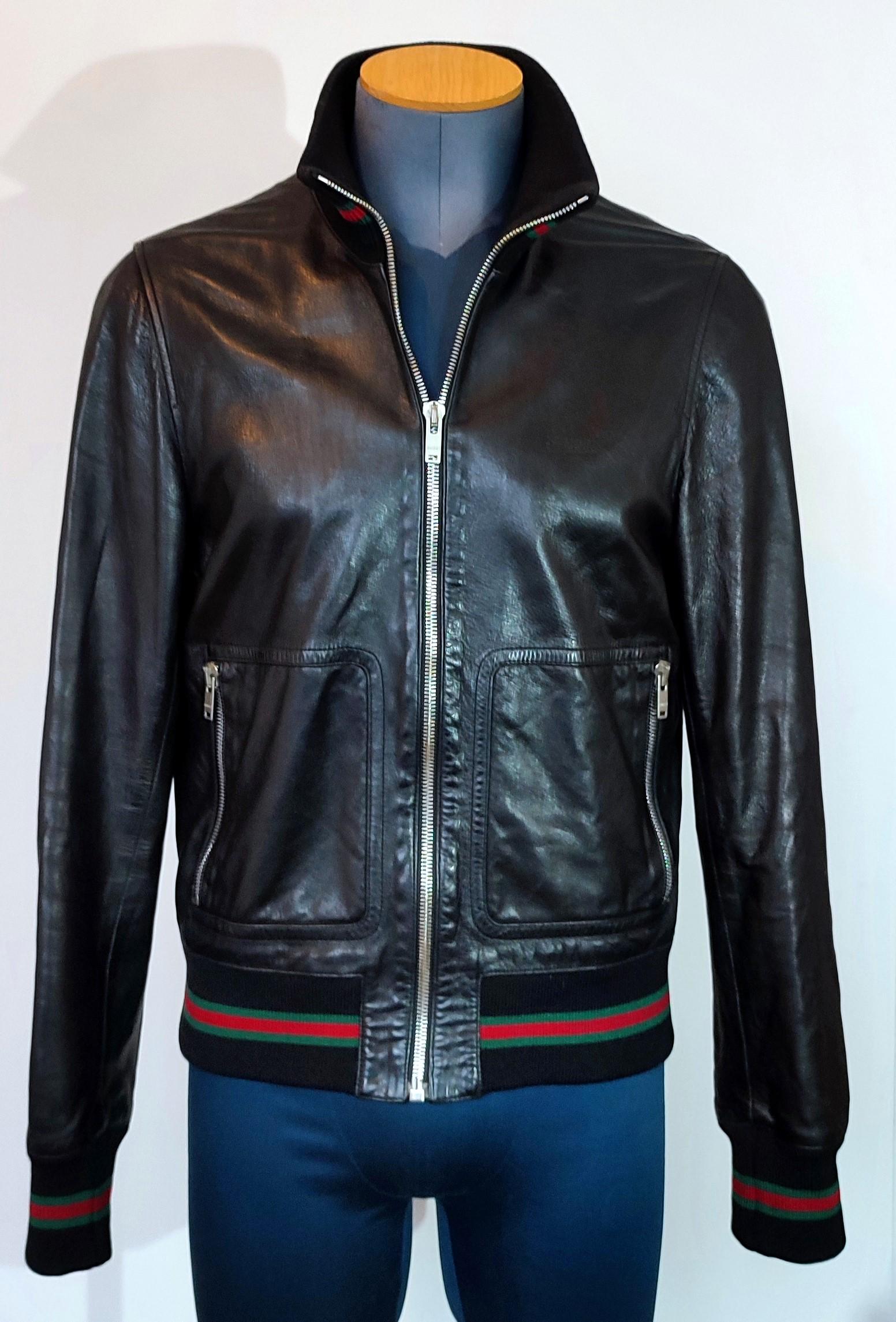 Gucci Leather Jacket - Etsy Canada Gucci Leather Jacket - Etsy Canada