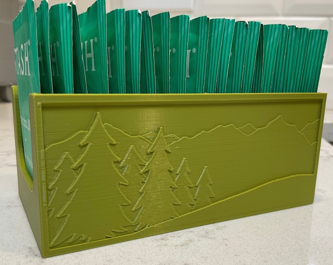 3D Printed Tea Bag Holder - Pine Tree Design - Etsy