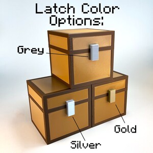 Chest - Minecraft-inspired 3D Print - Multiple Color Options - Etsy