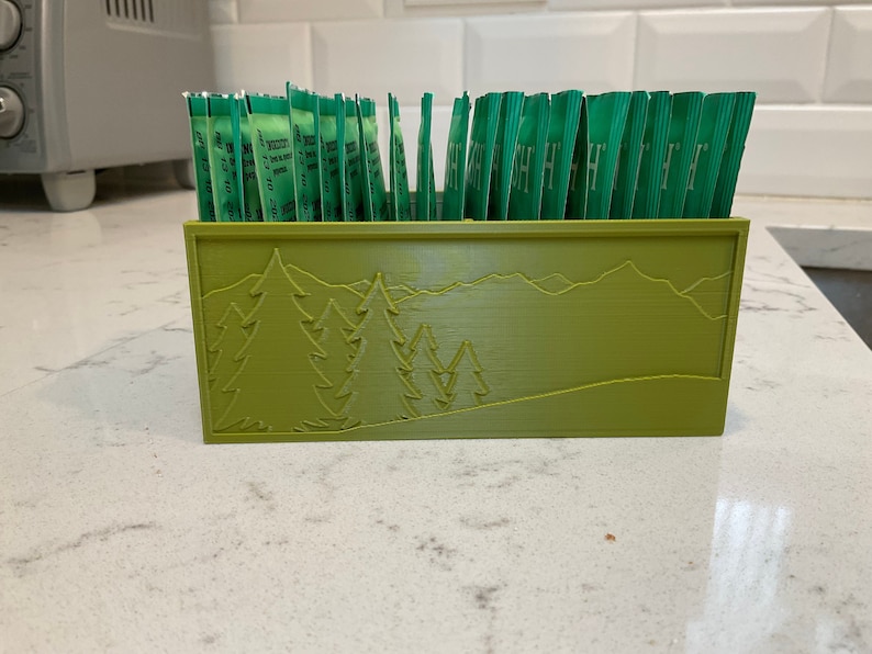 3D Printed Tea Bag Holder - Pine Tree Design - Etsy