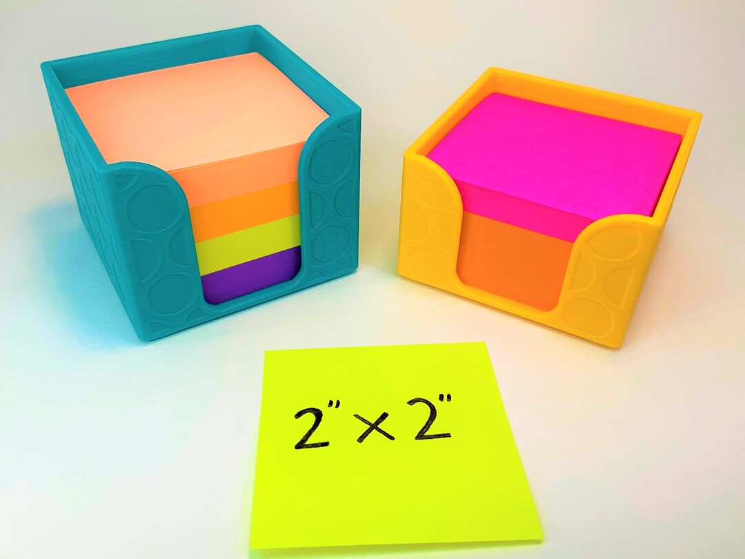 2x2 Sticky Note Holder - Customizable - 3D Printed - Etsy
