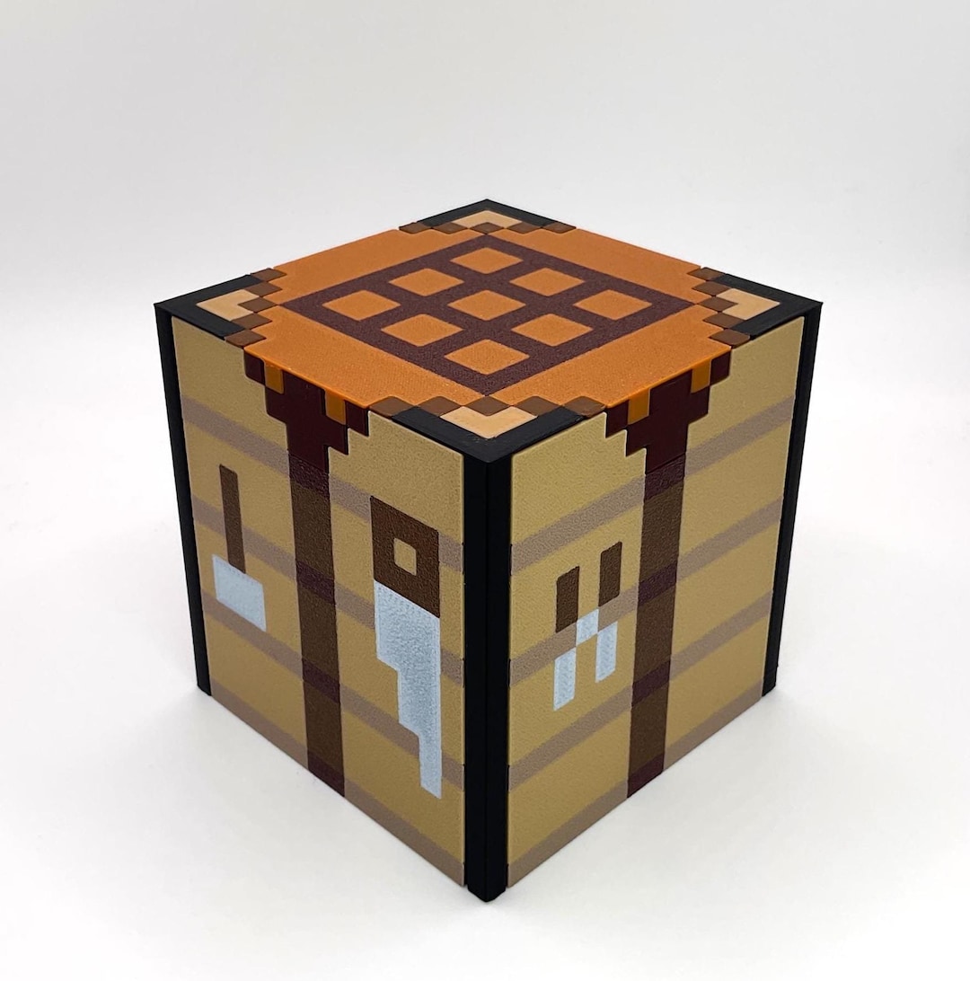 Crafting Table - Minecraft-inspired 3D Print - Etsy