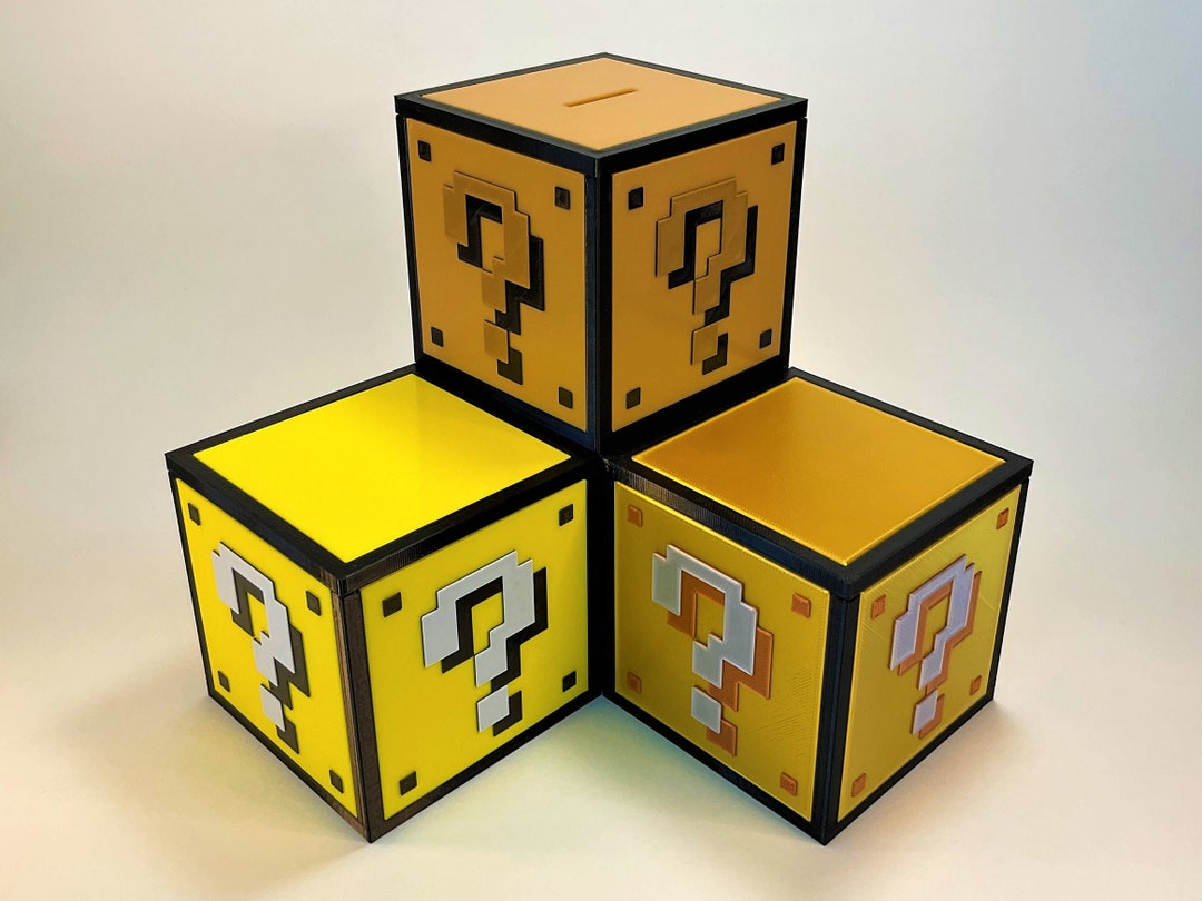 Question Mark Block - Super Mario-inspired - 3D Print - Etsy UK