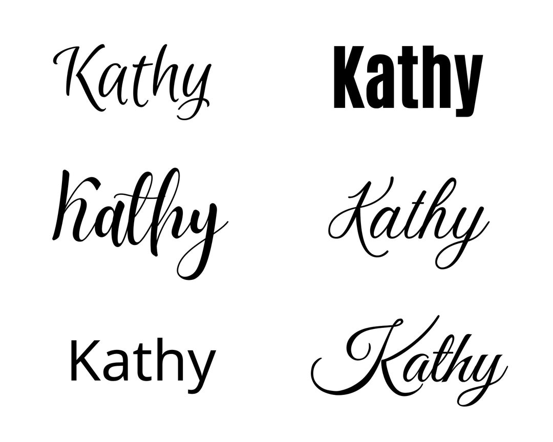 Kathy Svg , Kathy Baby Name Svg, Kathy Wedding Name Svg - Etsy