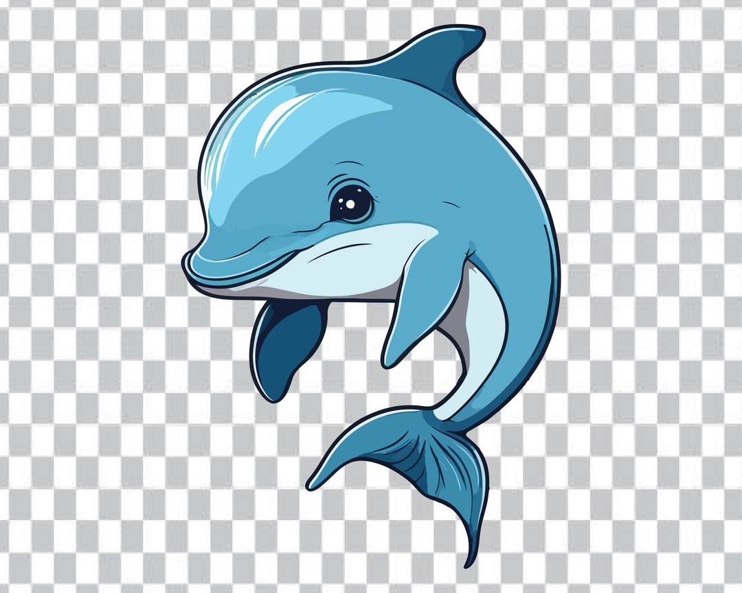 Cartoon Dolphin SVG, Dolphin Clip Art Svg, Dolphin Clipart Svg, Dolphin ...