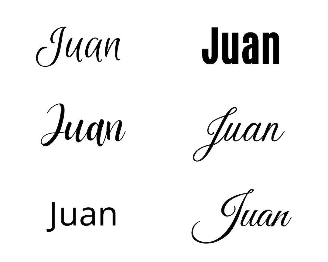 Juan Svg , Juan Baby Name Svg, Juan Wedding Name Svg - Etsy