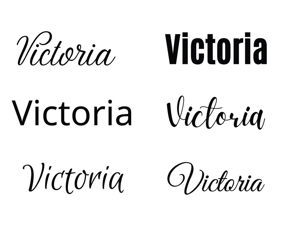 Victoria Svg , Baby Names Svg, Wedding Names Svg - Etsy