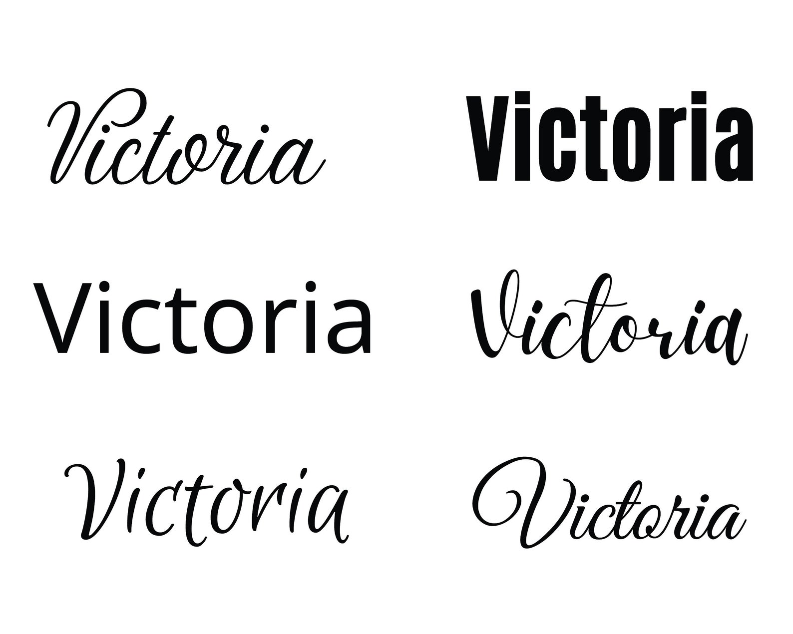 Victoria Svg Baby Names Svg Wedding Names Svg - Etsy