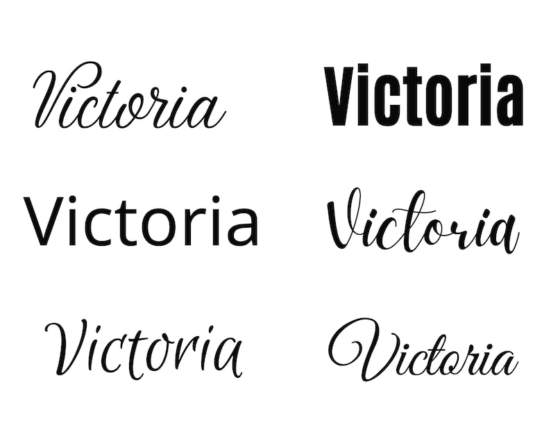 Victoria Svg Baby Names Svg Wedding Names Svg - Etsy