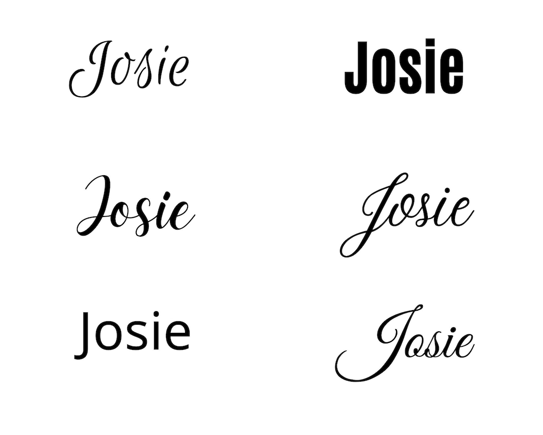 Josie Svg , Josie Baby Name Svg, Josie Wedding Name Svg - Etsy