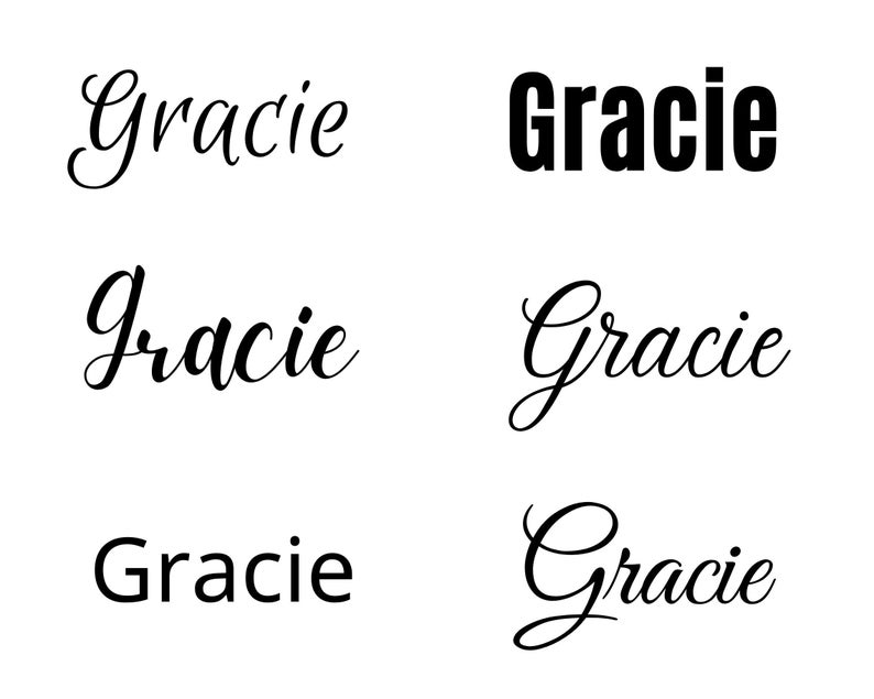 Gracie Svg , Gracie Baby Name Svg, Gracie Wedding Name Svg - Etsy