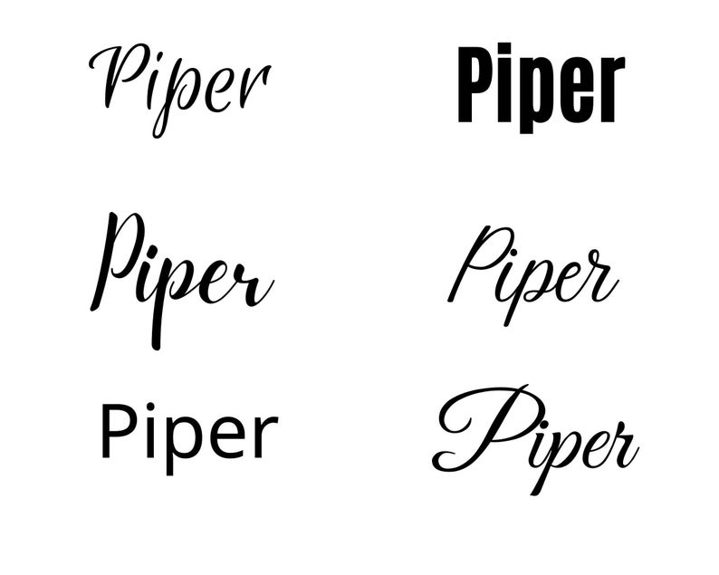 Piper Svg Piper Baby Name Svg Piper Wedding Name Svg - Etsy