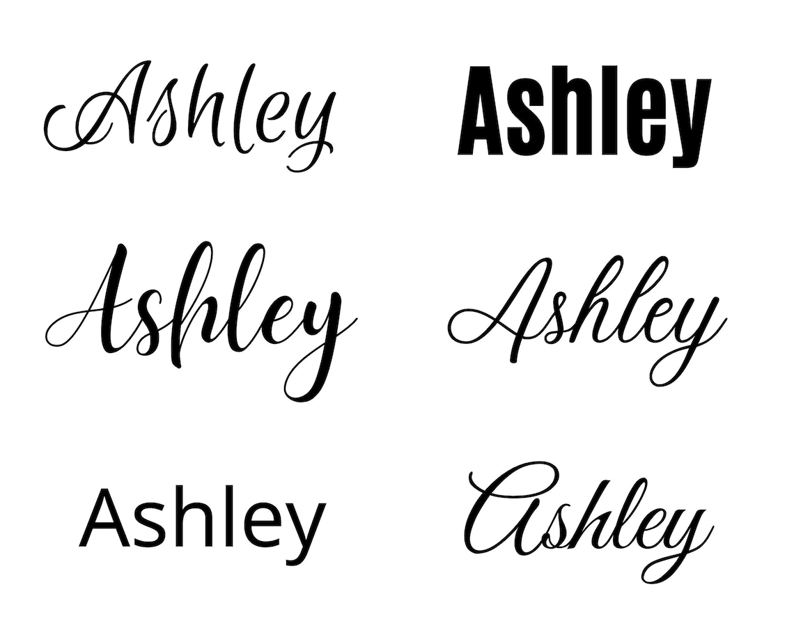 Ashley Svg Ashley Baby Name Svg Ashley Wedding Name Svg - Etsy