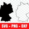 Germany Silhouette Svg, Germany Outline Svg - Etsy