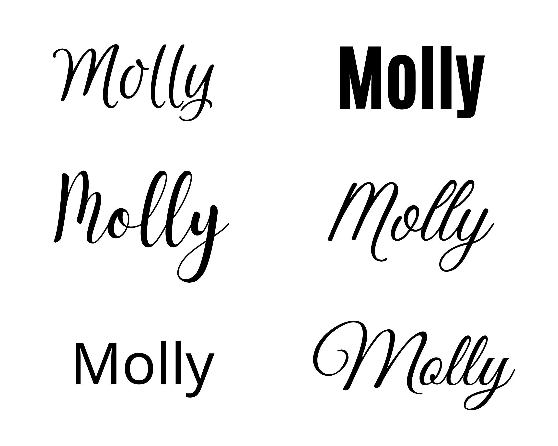 Buy Molly Svg Molly Baby Name Svg Molly Wedding Name Svg Online in ...