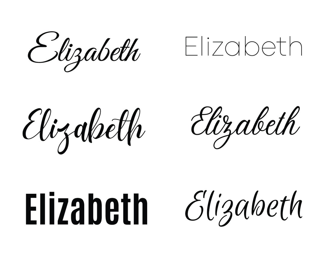Elizabeth Svg , Baby Names Svg, Wedding Names Svg - Etsy