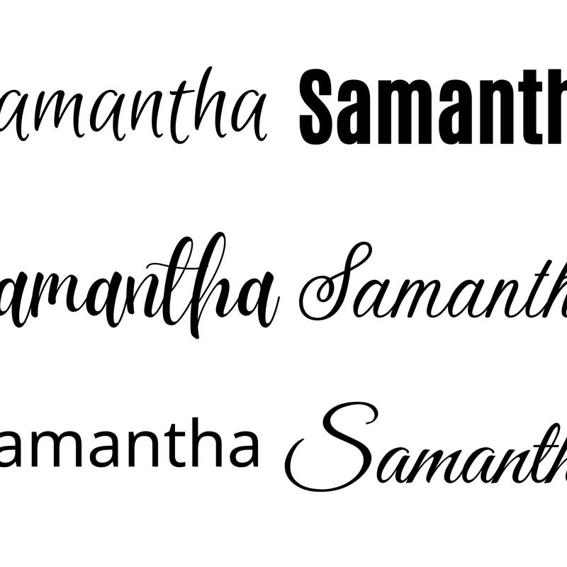 Samantha Font Svg - Etsy