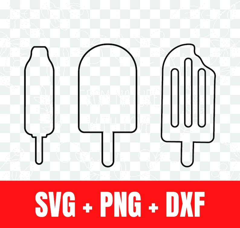 Popsicle Outline Svg Png Dxf - Etsy
