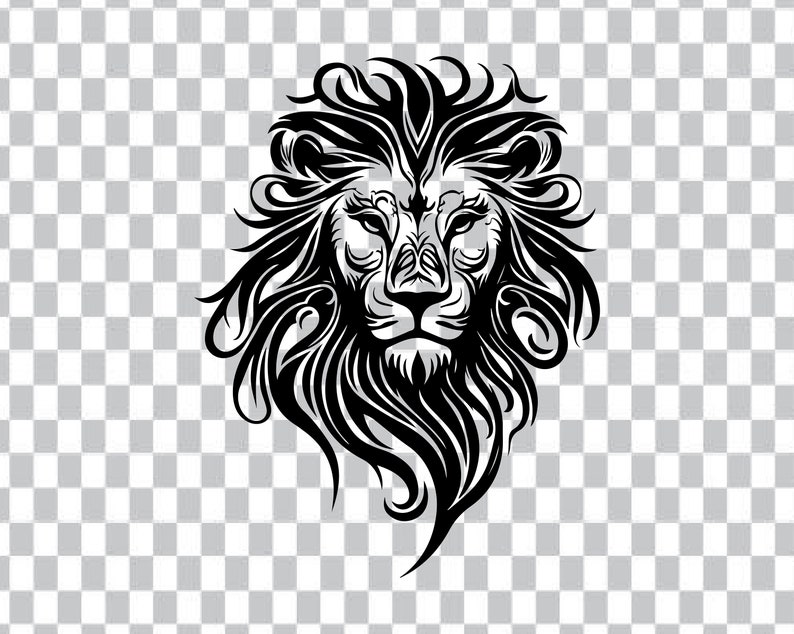 Lion Head Svg - Etsy
