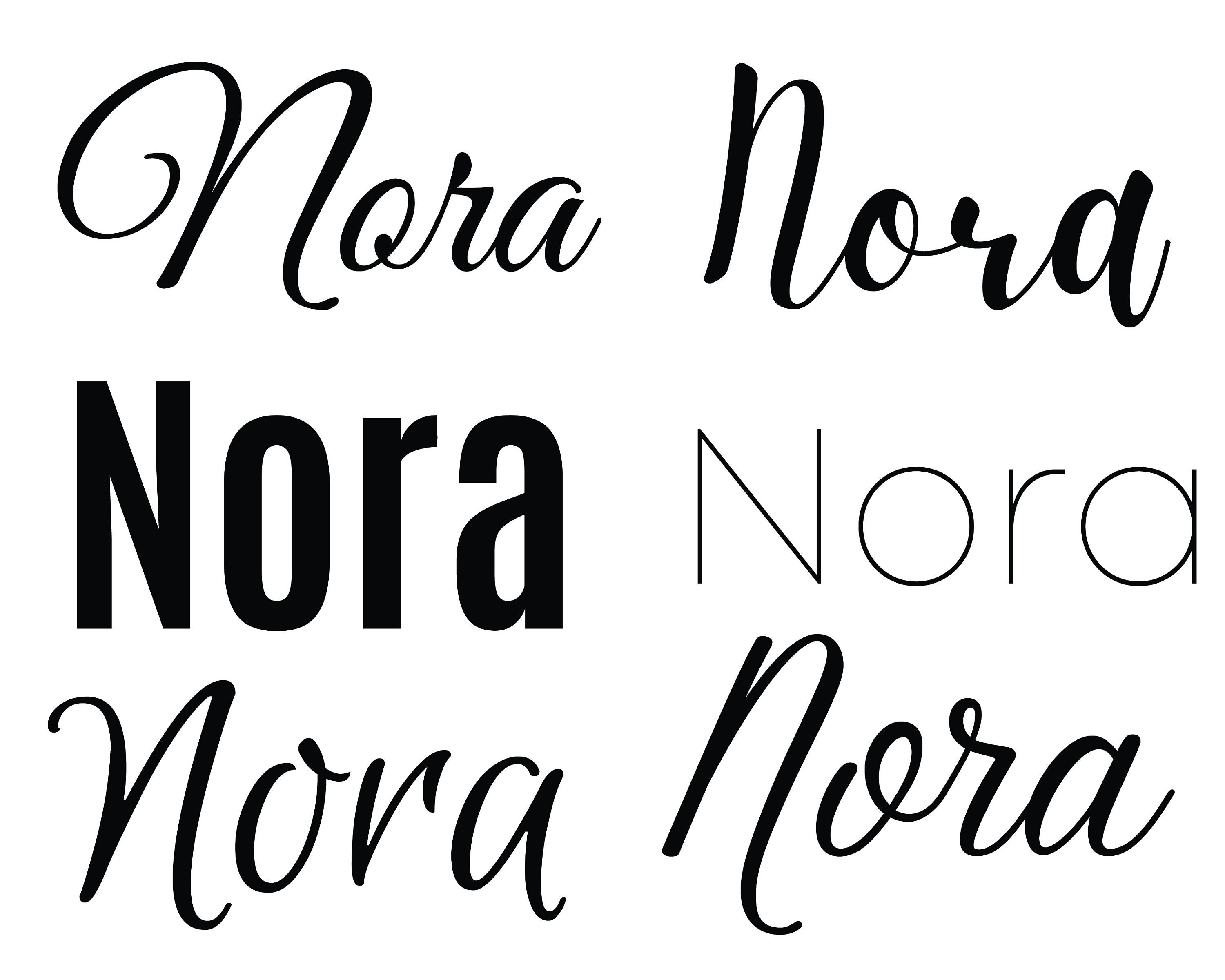 Nora Svg , Baby Names Svg, Wedding Names Svg - Etsy
