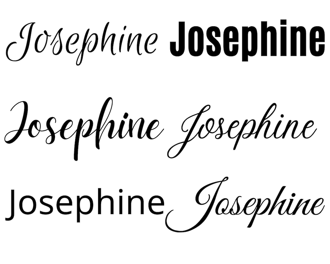 Josephine Svg , Josephine Baby Name Svg, Josephine Wedding Name Svg - Etsy